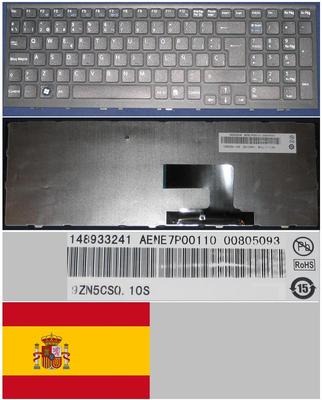 Keyboard qwerty Spanish Sony Vaio Vpc-Ee 9Z.N5CS0.10S 148933241 Black ...