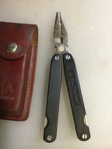 Alltrade multi tool with leather belt sheath. Used | eBay