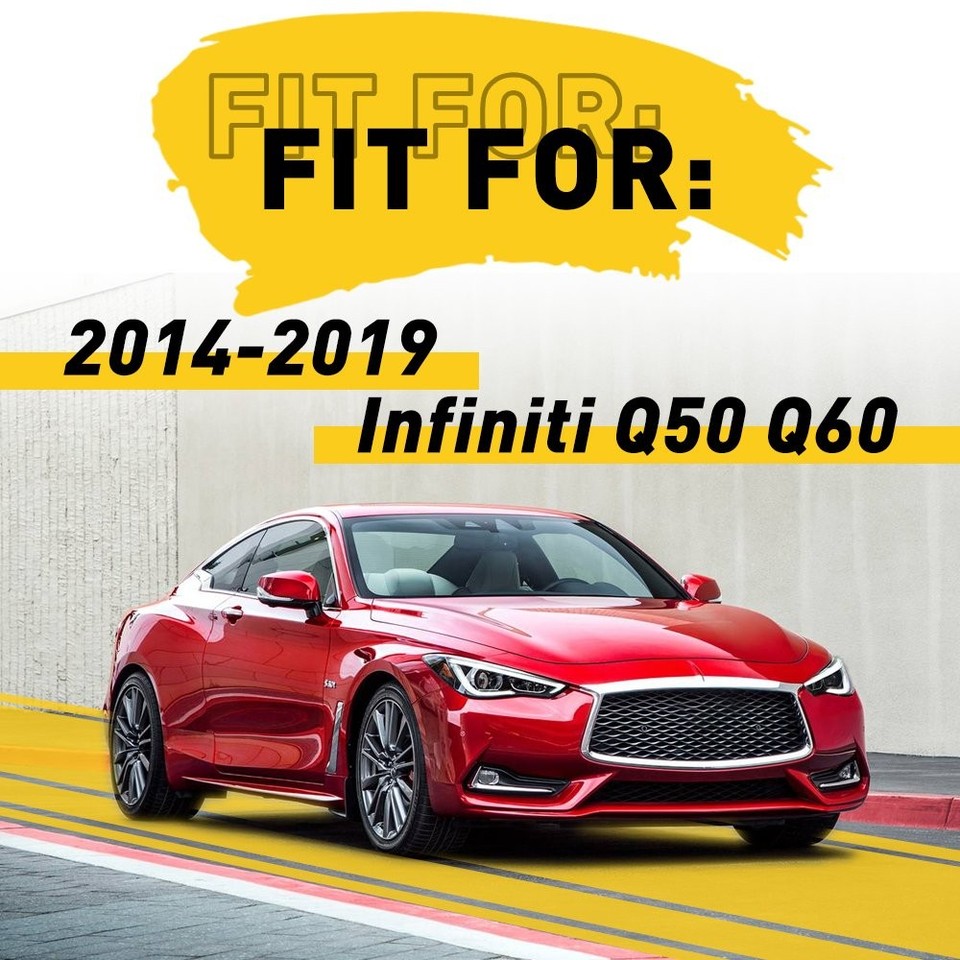 NEW Carbon Fiber Full Interior Set Kit Cover Trim For Infiniti Q50 Q60 ...