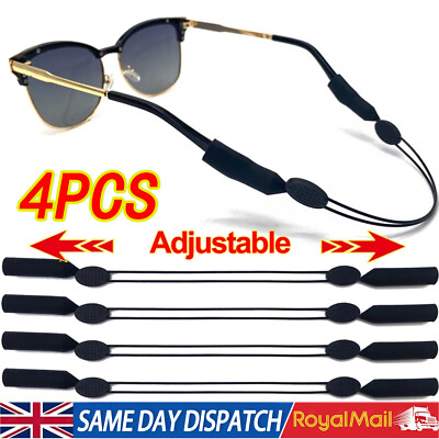 4PCS Glasses Strap Neck Cord Sport Eyeglasses Band Sunglass Rope String ...