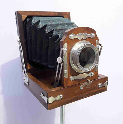 Antique Style Vintage Old Camera With Tripod Decorative Model | eBay