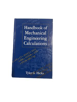 Handbook of Mechanical Engineering Calculations by Hicks (hardcover ...