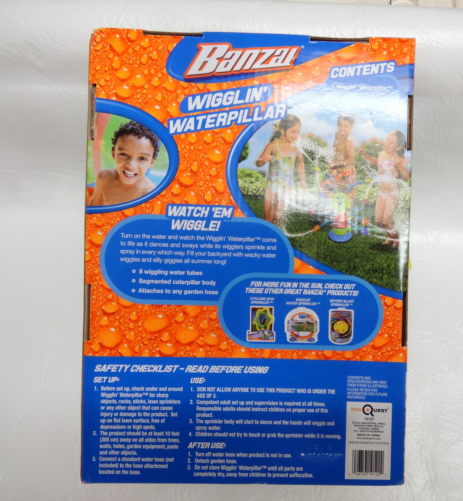 Wigglin' Waterpillar With 8 Water Spraying Wigglers Banzai for sale ...