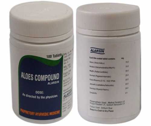 Alarsin Ayurveda Aloe Compound 50/100 Comprimés Produit ayurvédique à ...