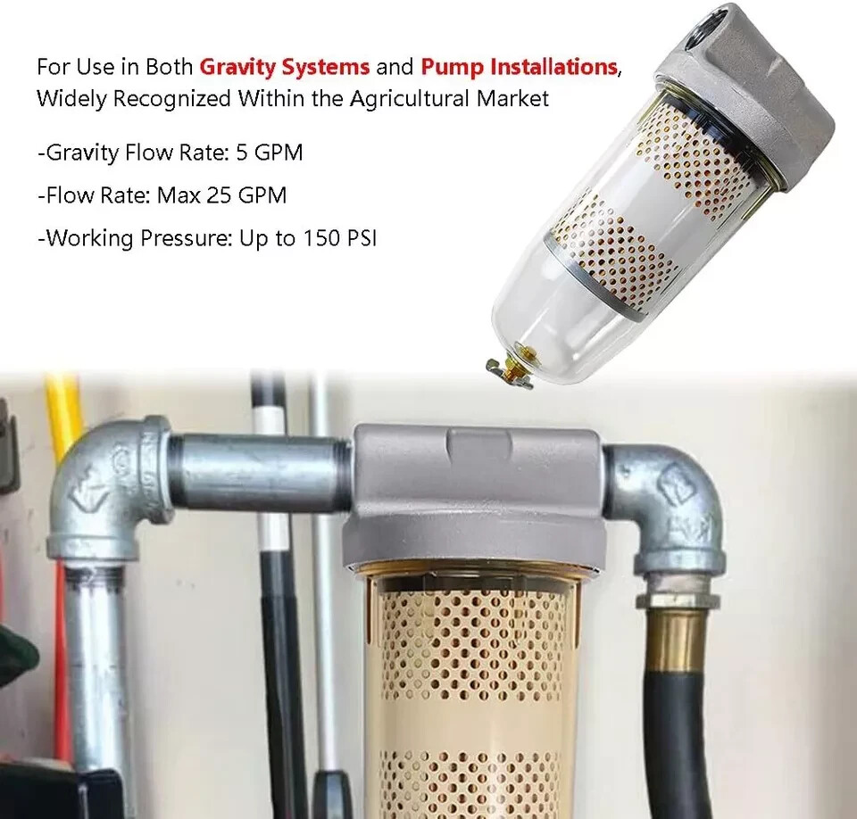 New Fits 496 Goldenrod Water Block Fuel Tank Filter w/ 1" NPT Cap | eBay