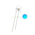 100pcs Super Bright blue 5mm Flat Top Led 5mm flat blue light 2pin NEW ...