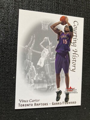 2000-01 Fleer Tradition Courting History #1CH Vince Carter Raptors NBA ...