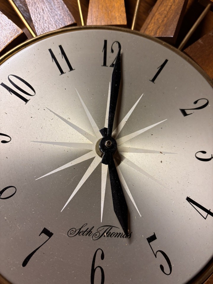 Seth Thomas Star Burst Clock | eBay UK