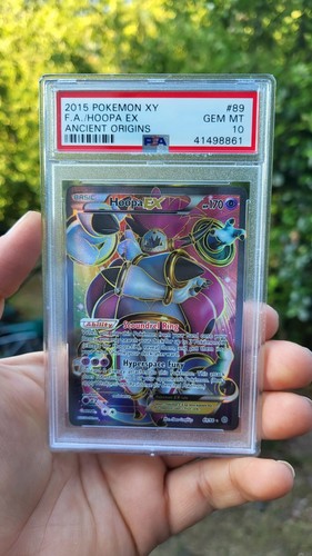Hoopa EX #89/98 2015 Pokemon XY Ancient Origins Full Art HOLOFOIL PSA ...