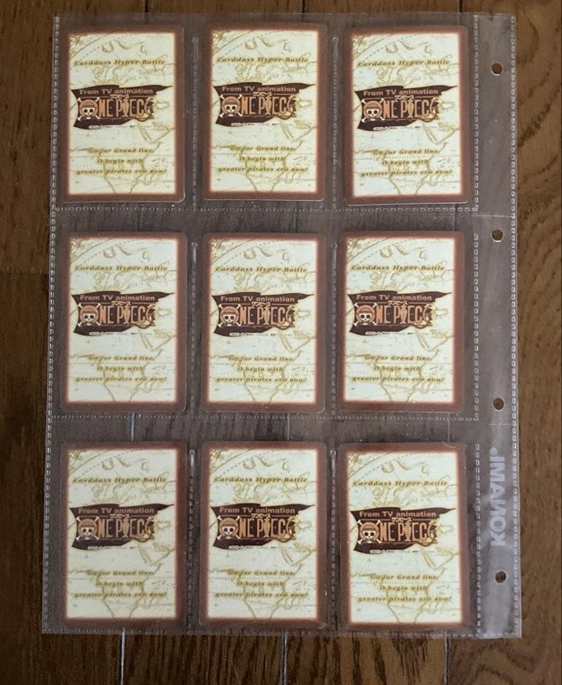 One Piece Carddass Hyper Battle 9-Card Set Rare 2000s Used Non-Mint ...