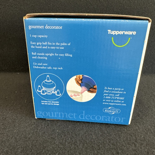 Tupperware Gourmet Decorator 5 Tips Frosting/Icing Cupcakes Cake Or ...