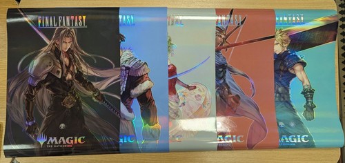 Foil Poster Final Fantasy MTG Magic The Gathering Complete set of 5 | eBay