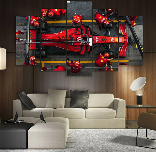 Formula one race car F1 5 piece canvas wall art Modern Home Decor ...
