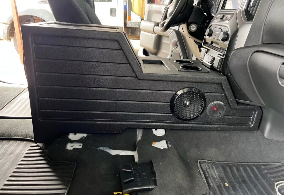 2019-2022 Chevy Silverado GMC Sierra Custom center console subwoofer ...