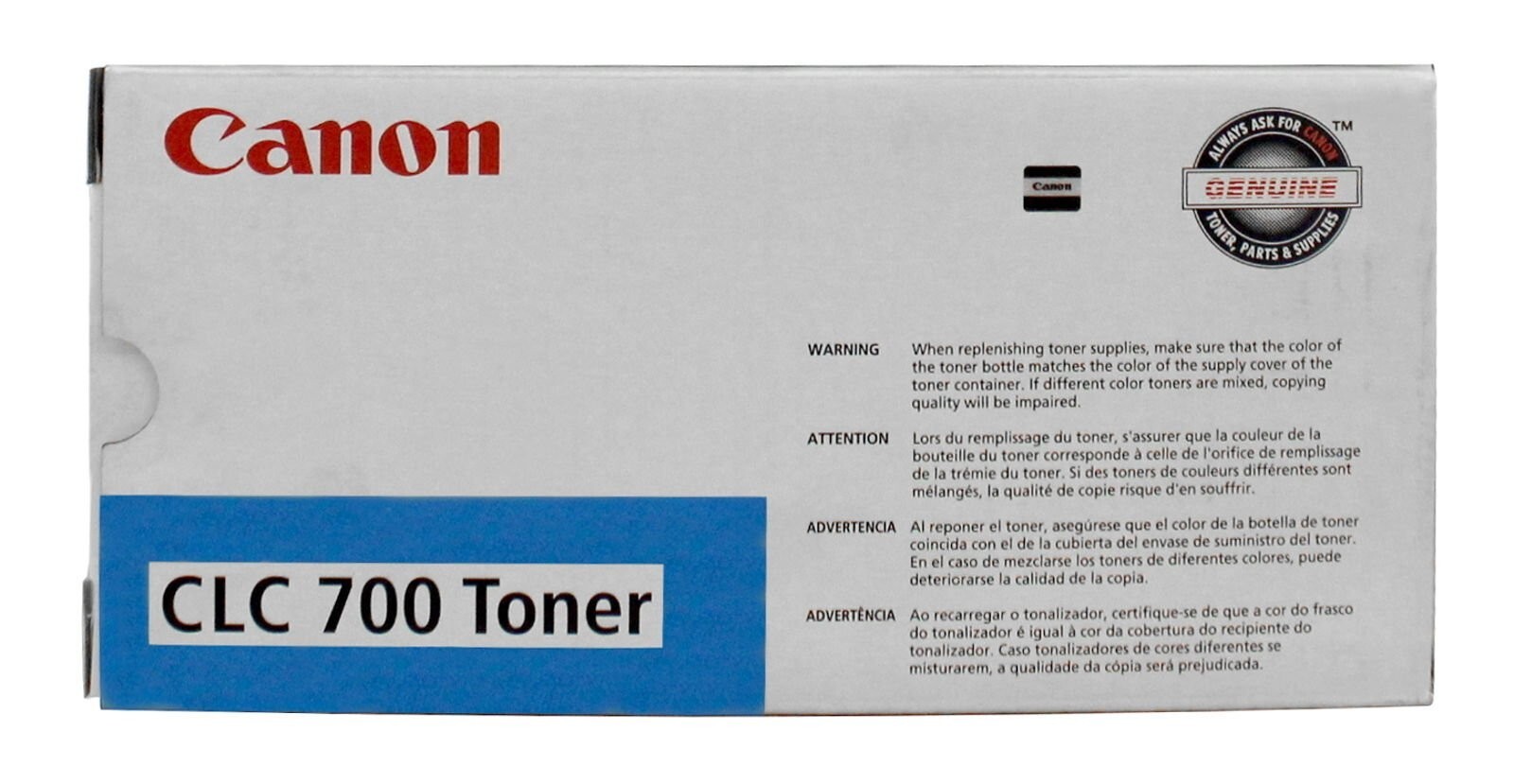 Canon CLC 700 Toner Genuine Cyan 1427A003 Brand New Free Shipping | eBay