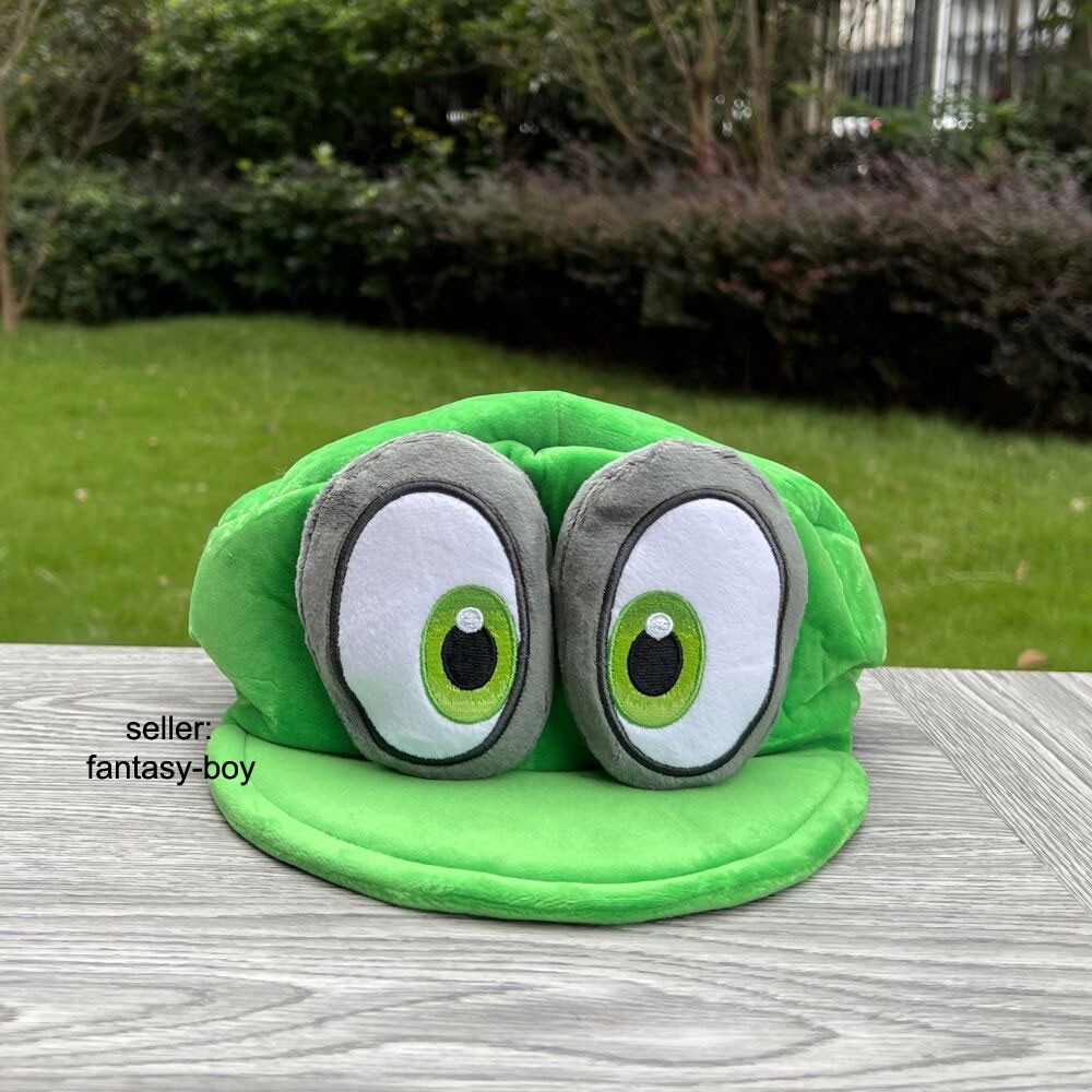 3Pcs Super Mario Odyssey Plush Peach Princess Luigi Cappy Hat Cap Soft ...