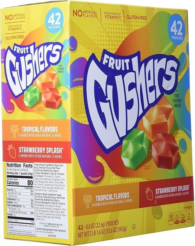 Gushers Ingredients NEW Taste Beauty FRUIT GUSHERS REESES MOUNTAIN DEW