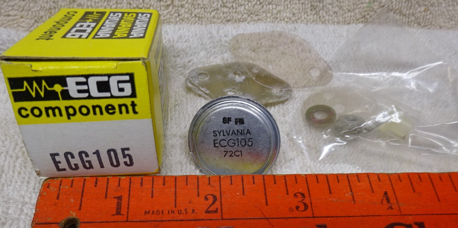 * Vtg - SYLVANIA - ECG 105 - High Power TRANSISTOR - UNUSED w ORIGINAL ...