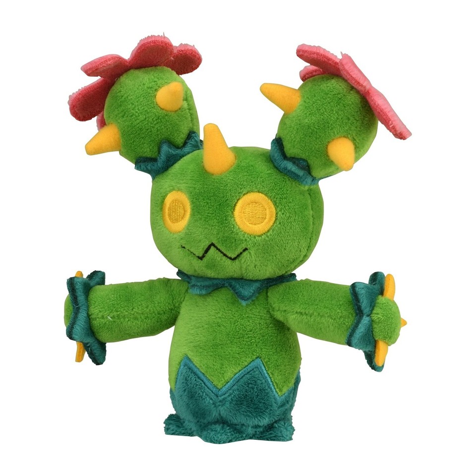 Pokemon Center Fit Plush Doll - 556 Maractus 6in Grass Cactus Plant ...