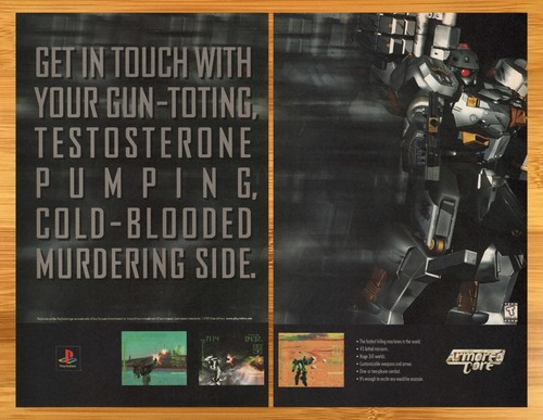 1997 Armored Core PS1 Playstation Print Ad/Poster Mecha Video Game ...