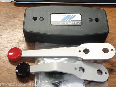 CONTROL BOX DUAL LEVER SIDE MOUNT UFLEX 216-B49 BLACK BOATINGMALL BOAT ...