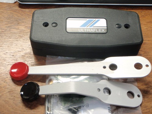 CONTROL BOX DUAL LEVER SIDE MOUNT UFLEX 216-B49 BLACK BOATINGMALL BOAT ...