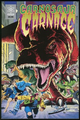 Carnosaur Carnage Trade Paperback TPB SC Atomeka Jurassic T-Rex Dinosaurs Attack | eBay