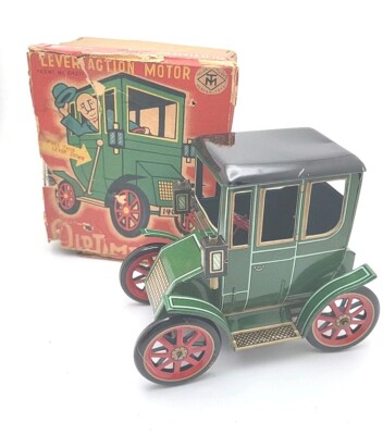 Old Timers #4 Tin Litho Lever Action Car Modern Toys w/ Original Box ...