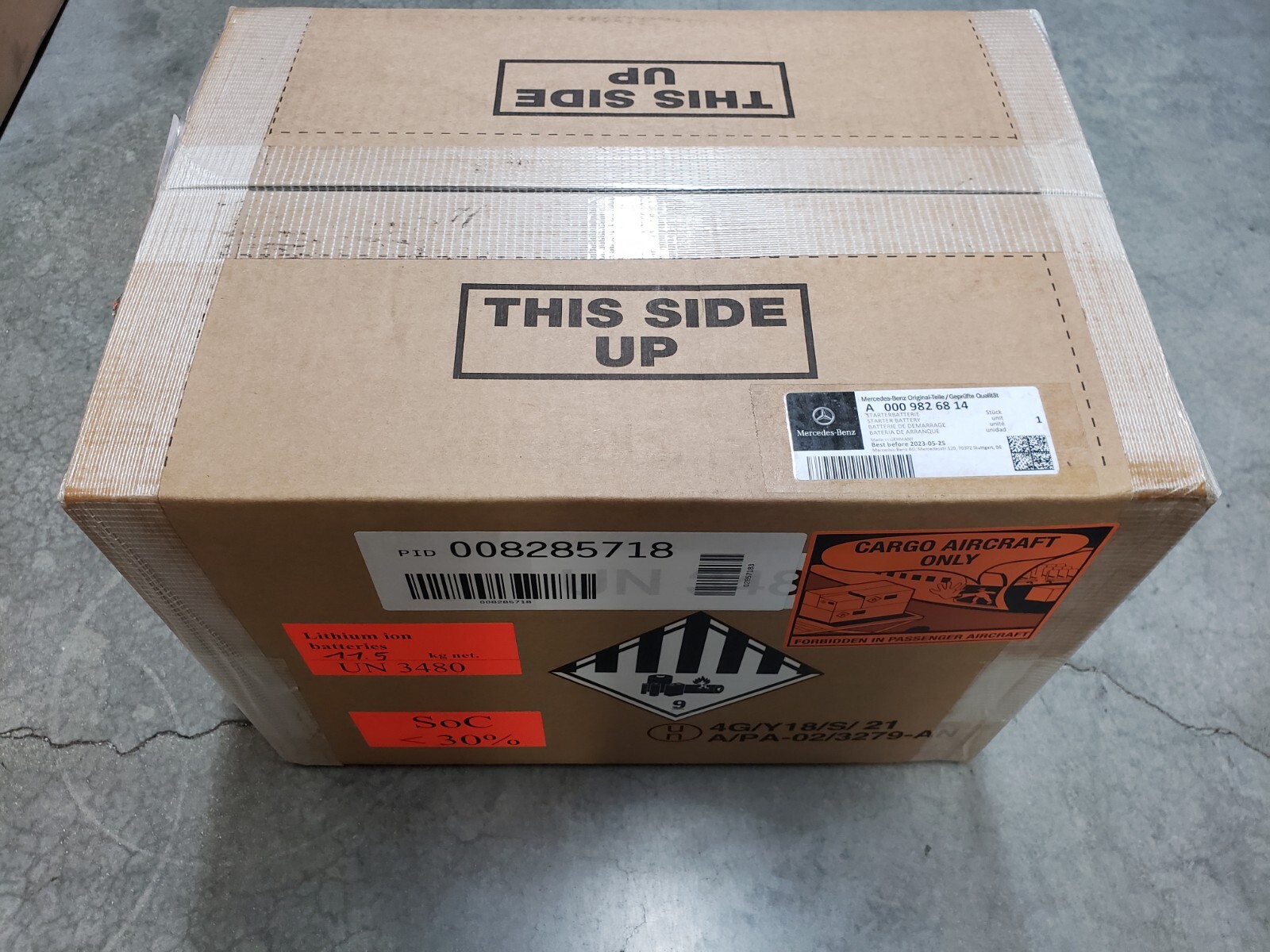 A0009826925 = A0009824113 LI-ION LIB 2024-25 MBENZ-AMG STARTER BATT. 13 ...