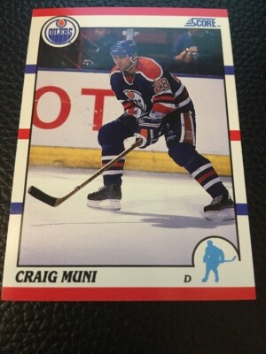 Craig Muni Oilers 1990-91 Score #38 | eBay