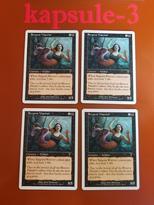 4x Serpent Warrior | 7th Edition | MTG Magic Cards | eBay