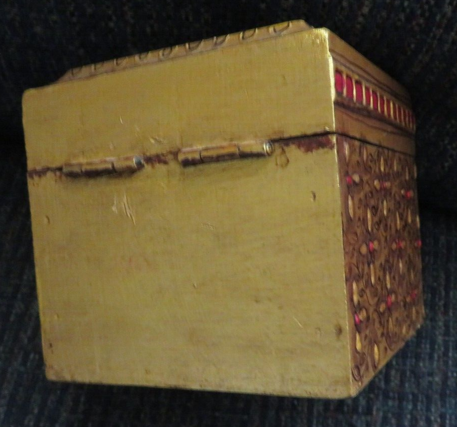 Lord Ganesha Playing Veena Small Heavy 4" Wooden Hinged Box ~ Hindu ...