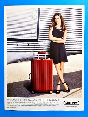 ALESSANDRA AMBROSIO Supermodel in Magazine Print AD - Luggage Long Legs ...