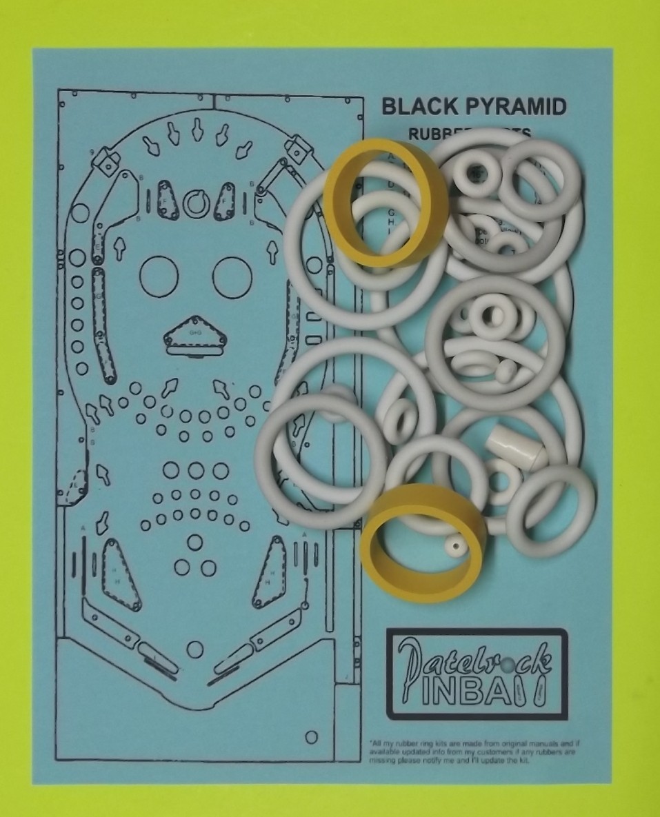 1984 Bally / Midway Black Pyramid Pinball Machine Maintenance Super Kit ...