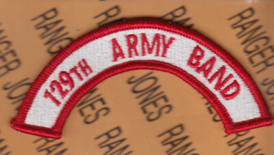 US Army 129th ARMY BAND ~4" tab patch m/e | eBay