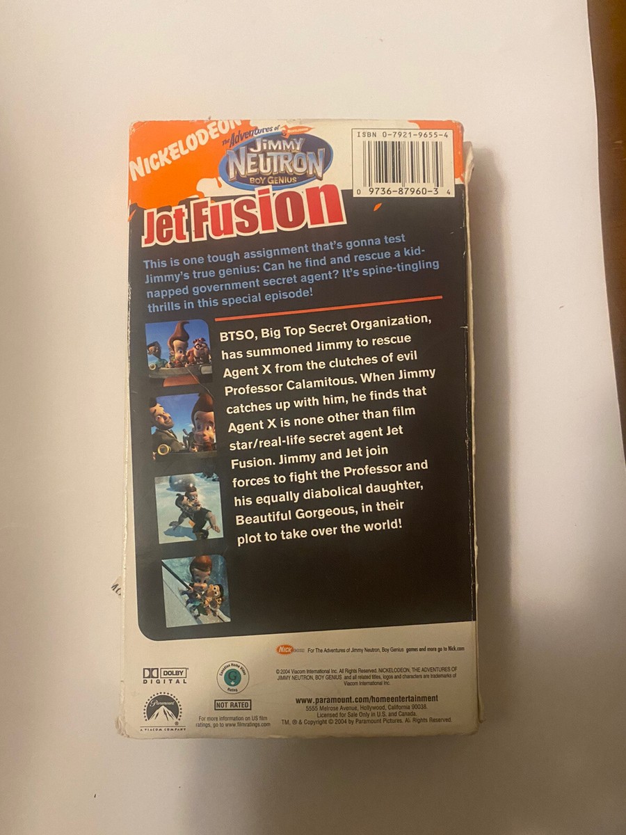 Jimmy Neutron Jet Fusion Vhs