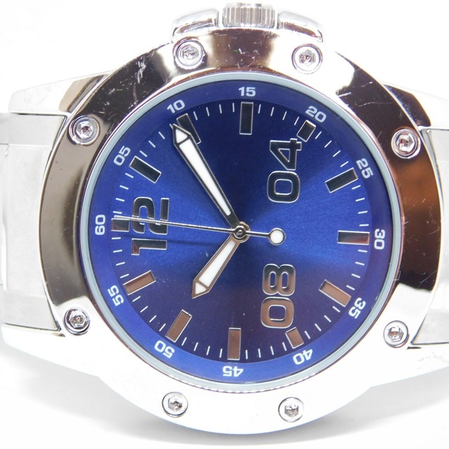 SEMPRE AU6-AU-1300 Stainless Steel Quartz Analog Men's Watch Sz. 8 ...