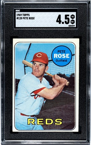 1969 Topps #120 Pete Rose Cincinnati Reds SGC 4.5 | eBay