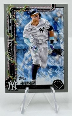 2025 Topps Holiday Aaron Judge Silver Glitter Holiday Parallel #H161 ...