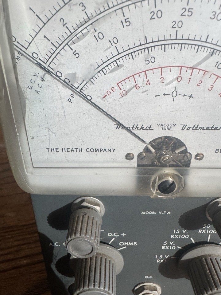 Heathkit Vacuum Tube Voltmeter Model V-7A MISSING PROBES | eBay