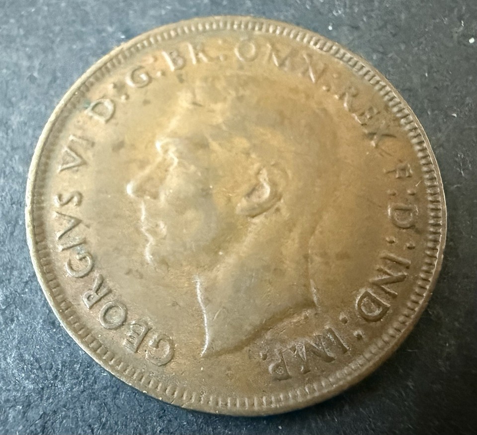 1948 Penny Dot Y Perth Mint Australian PreDecimal Coin Ungraded (Lot ...