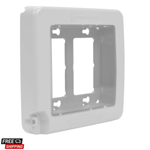 Low-Profile Extra-Duty Weatherproof 2-Gang Cover, White - Expandable ...