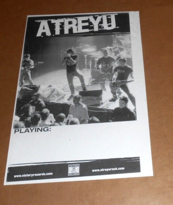 Atreyu Poster Tour Promo Original 11x17 RARE | eBay