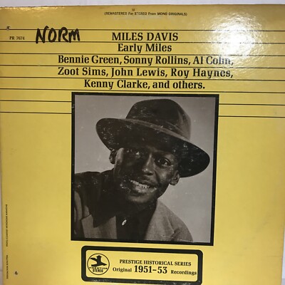 Miles Davis - Early Miles - Prestige PRST 7674 Vinyl LP VGC+ H-1 | eBay