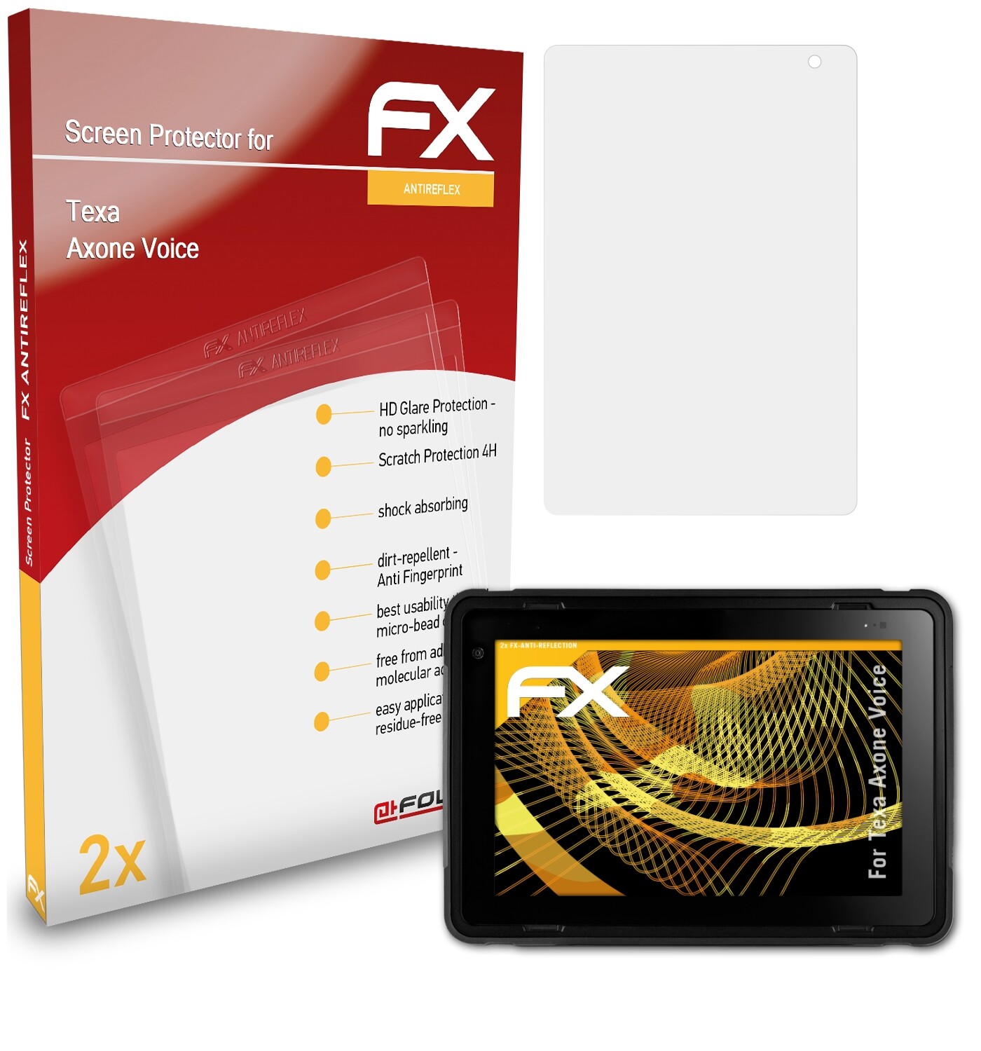 2x Protezione Pellicola dello Schermo per Texa Axone Voice opaco ...