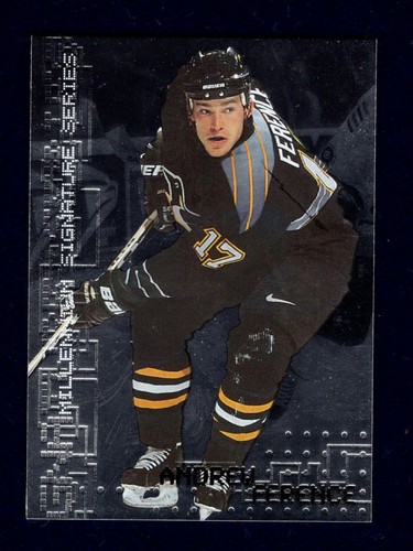 Andrew Ference 1999-00 ITG Be A Player Millennium Signature Series #196 ...