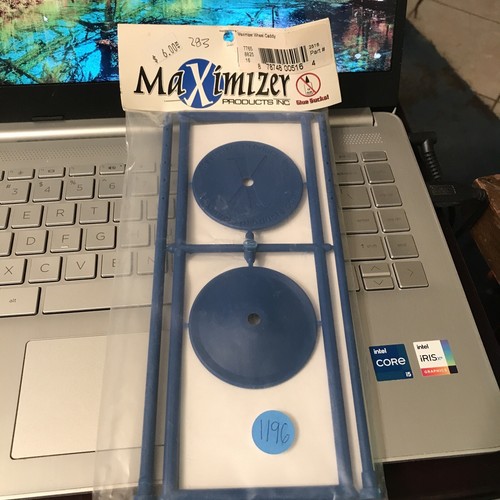 Maximizer Wheel Caddy; Product #2516, Blue, Plastic, New in Package (B6 ...