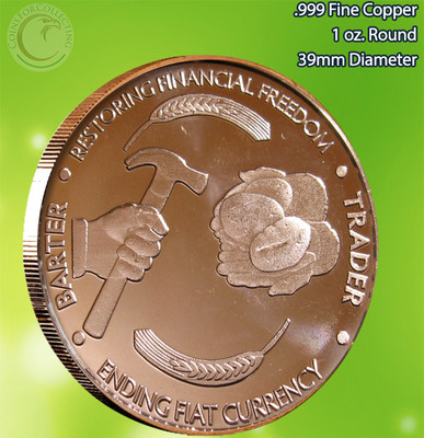"Barter & Trader" 1 oz .999 Copper Round Very Limited and Rare | eBay