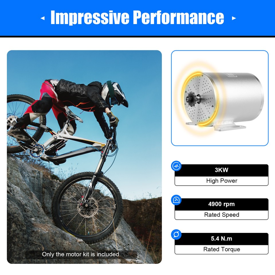 MX650 Brushless Motor Kit For Electric Bicycle E Bike Dirt Bike Razor ...