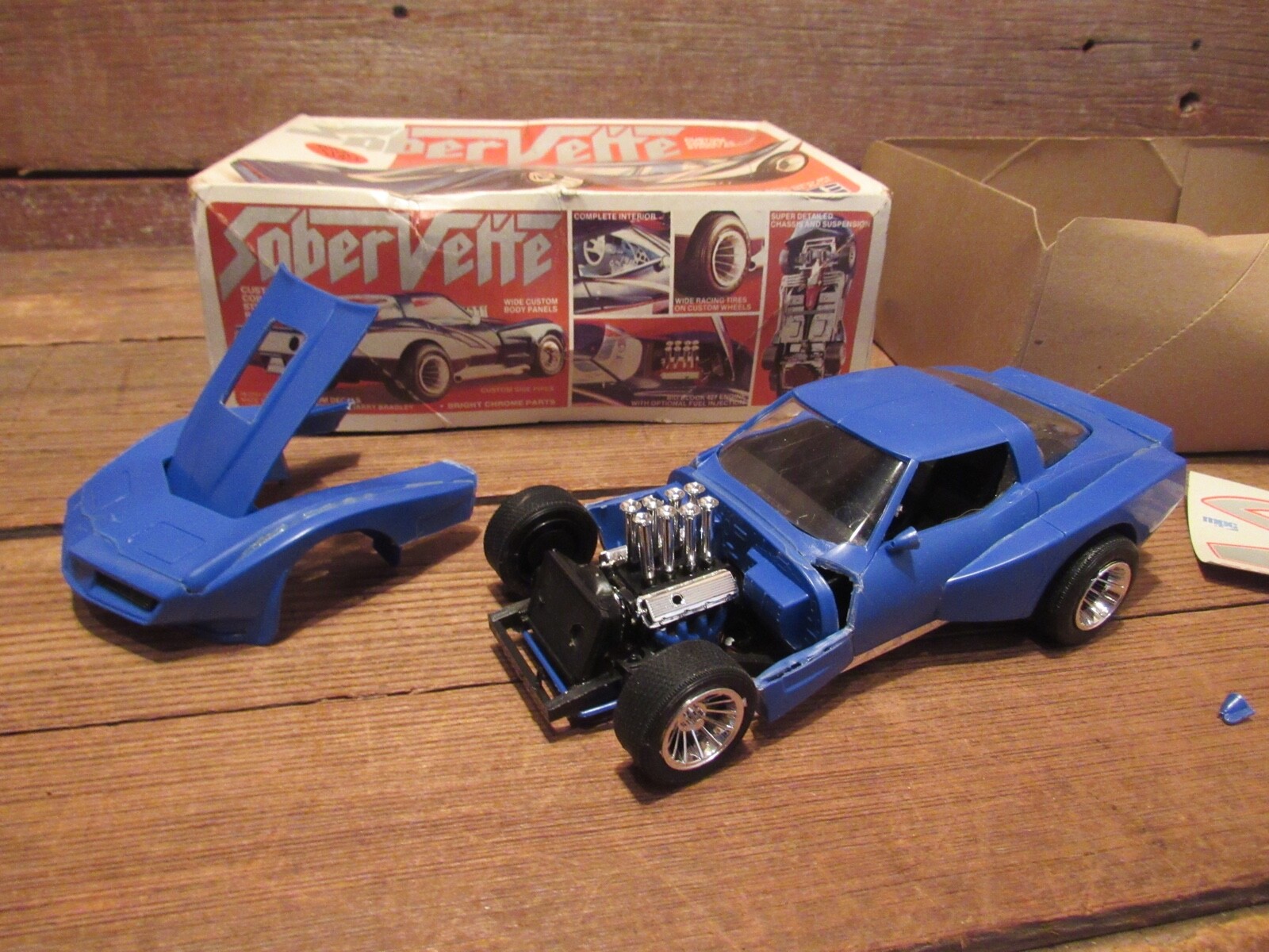 Vintage 1981 mpc "SABER VETTE" Corvette Chevrolet Car Model Kit ...